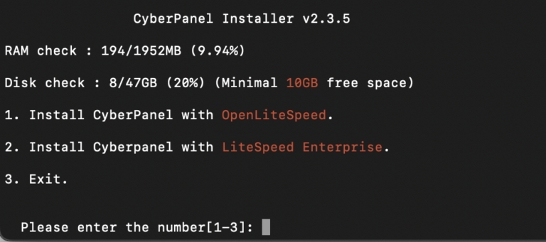 Install CyberPanel on Ubuntu & AlmaLinux