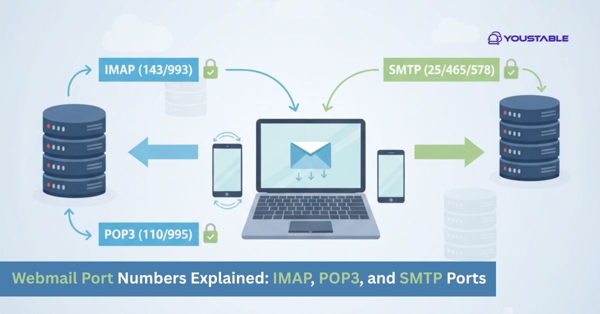 Webmail Port Numbers Explained: IMAP, POP3, and SMTP Ports